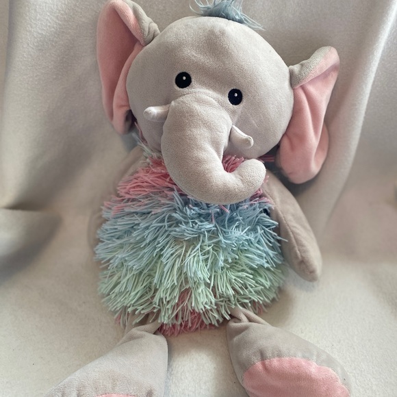 Hugfun | Toys | Hugfun Elephant Plush Stuffed Animal Pastel Shaggy Pink ...